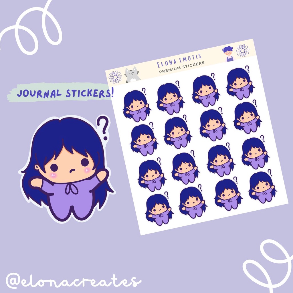 Confused Mood Activity Planner And Journal Stickers EC-1163 | Lazada PH