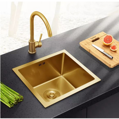 Nano GOLD Stainless Steel Kitchen Sink 3mm Thickness 304/ Gold sink ...