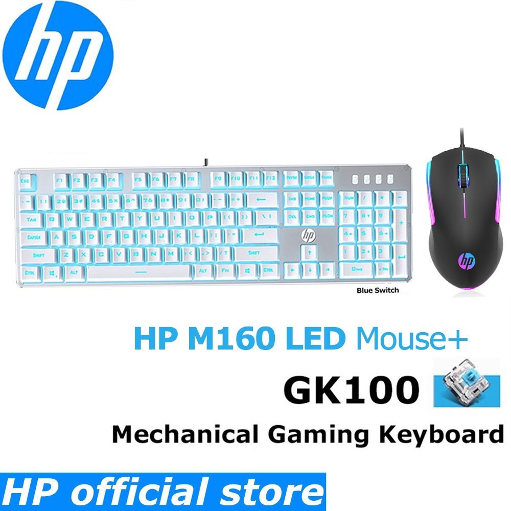 【PH STOCK】HP GK100/GK100F Mechanical Keyboard combination Gaming keyboard and mouse set | Lazada PH