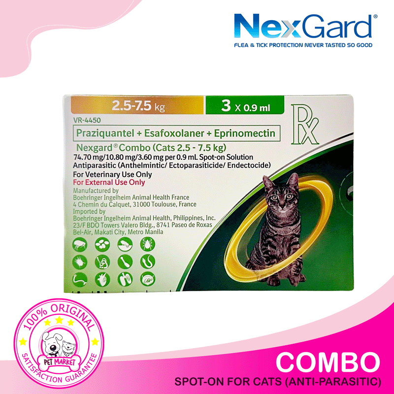 NEXGARD Combo Spot-On for Cats (Anti-Parasitic) 1 Box | Lazada PH