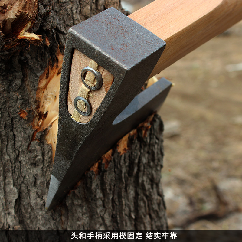 Casting large logging axe Japanese chopping axe Viking Tomahawk fire ...
