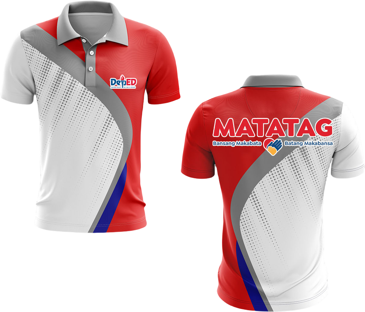 Matatag Deped Polo Shirt For Men Or Women Wear Teacher Badge Full ...