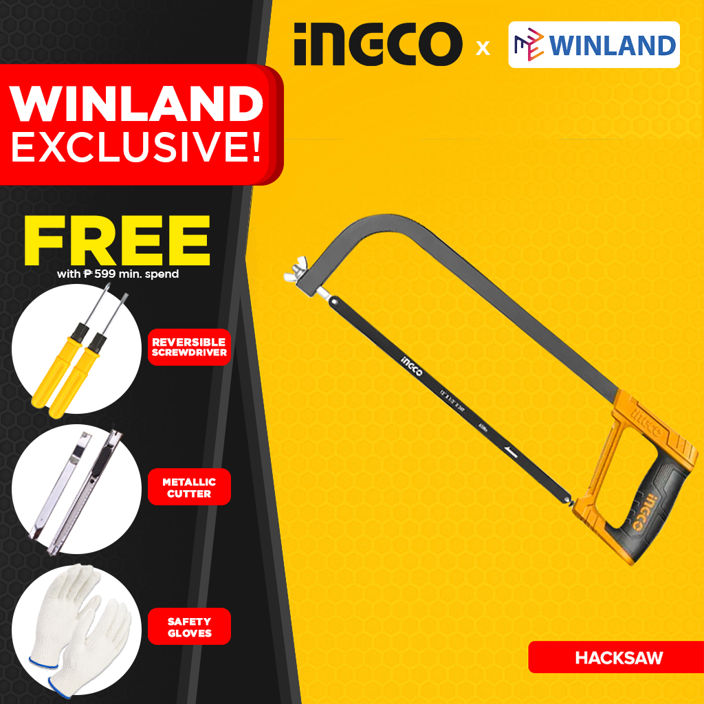 INGCO by Winland Hacksaw Frame with Blade 12" (300mm) HHFS3068 | Lazada PH