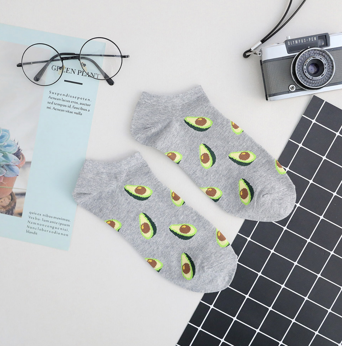 Korean Socks - Fruit Scattered Ankle Socks - Iconic Socks | Lazada PH