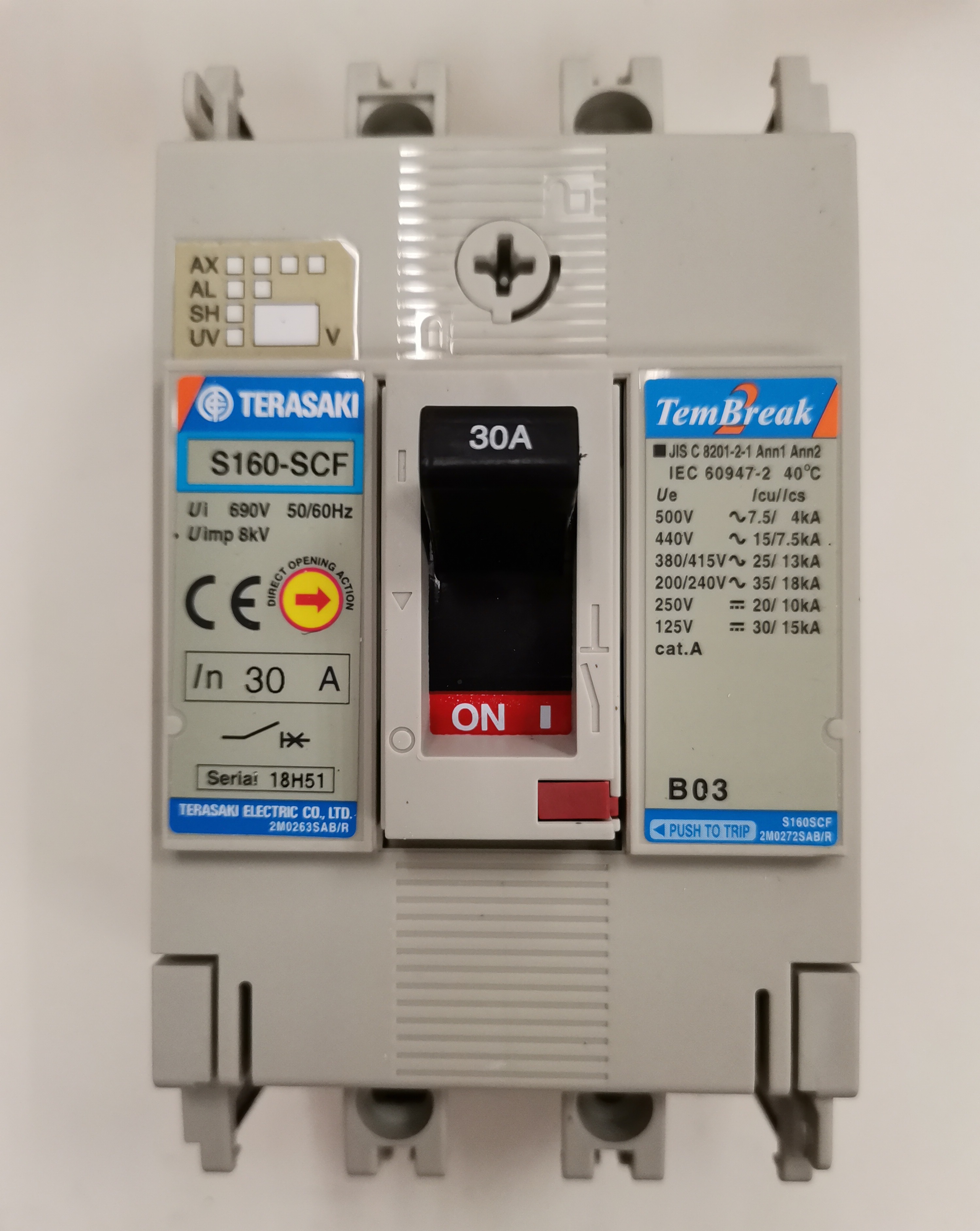 TERASAKI TEMBREAK 2 S160-SCF 30A 3P | Lazada PH