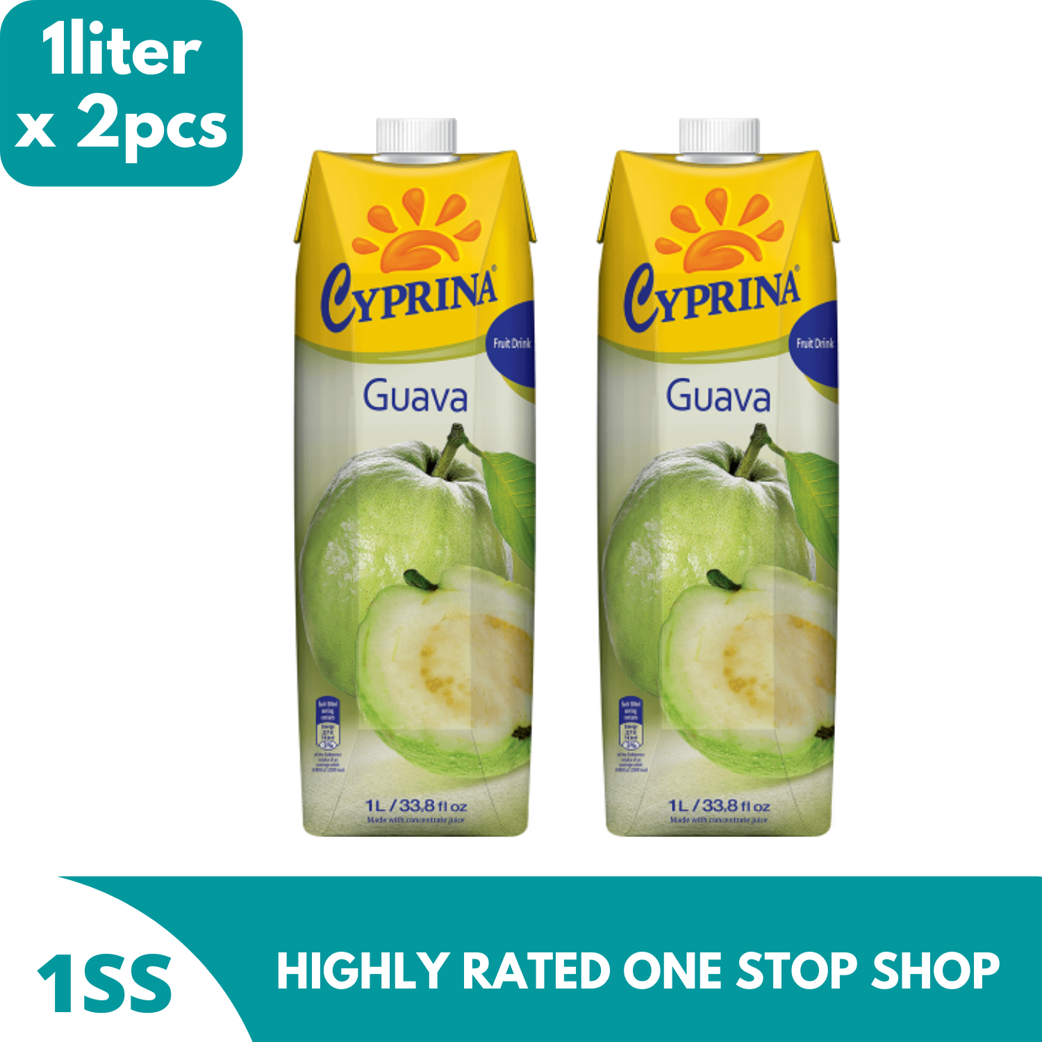Cyprina Guava Juice Drink 1L x 2pcs | Lazada PH
