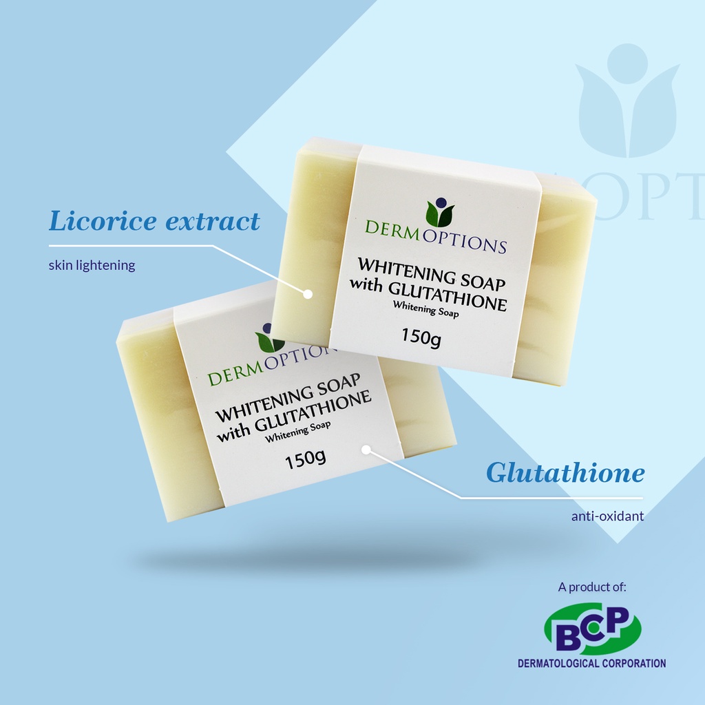 Derm Options Whitening Soap With Glutathione 150GXsM | Lazada PH