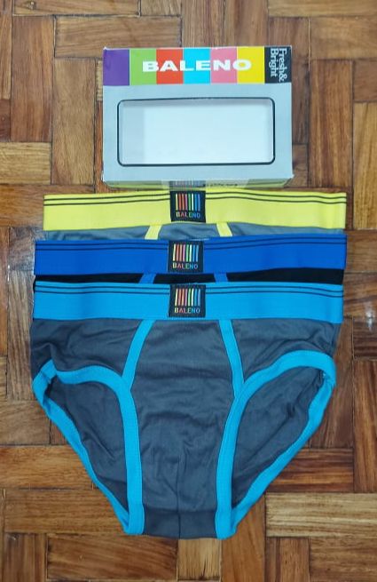 3 pcs 13-02 Regular Brief Original Baleno Colored | Lazada PH