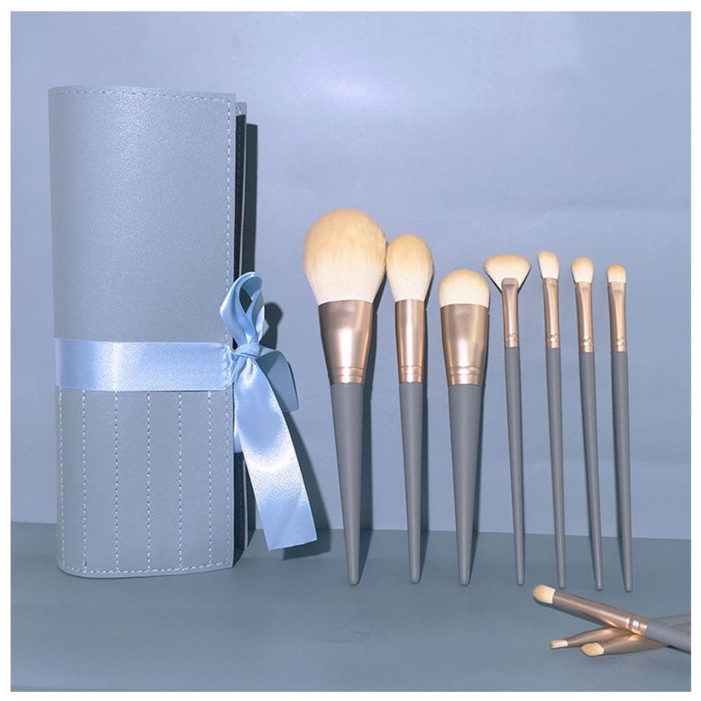 Ribbvu แปรงจมูกนิ่มเครื่องมือความงามแปรงปัดแป้งแต่งหน้าชุดแปรงแปรงปัดขนตาแปรงขัดหน้า Peralatan ...