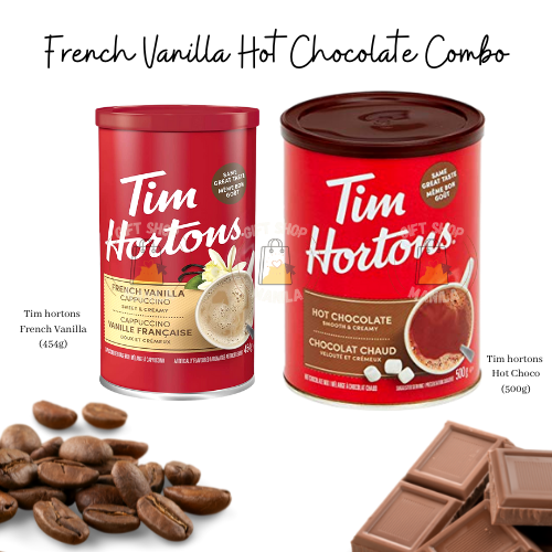 Bundle of 2 | Tim Hortons Hot Chocolate Drink and French Vanilla in Can ...