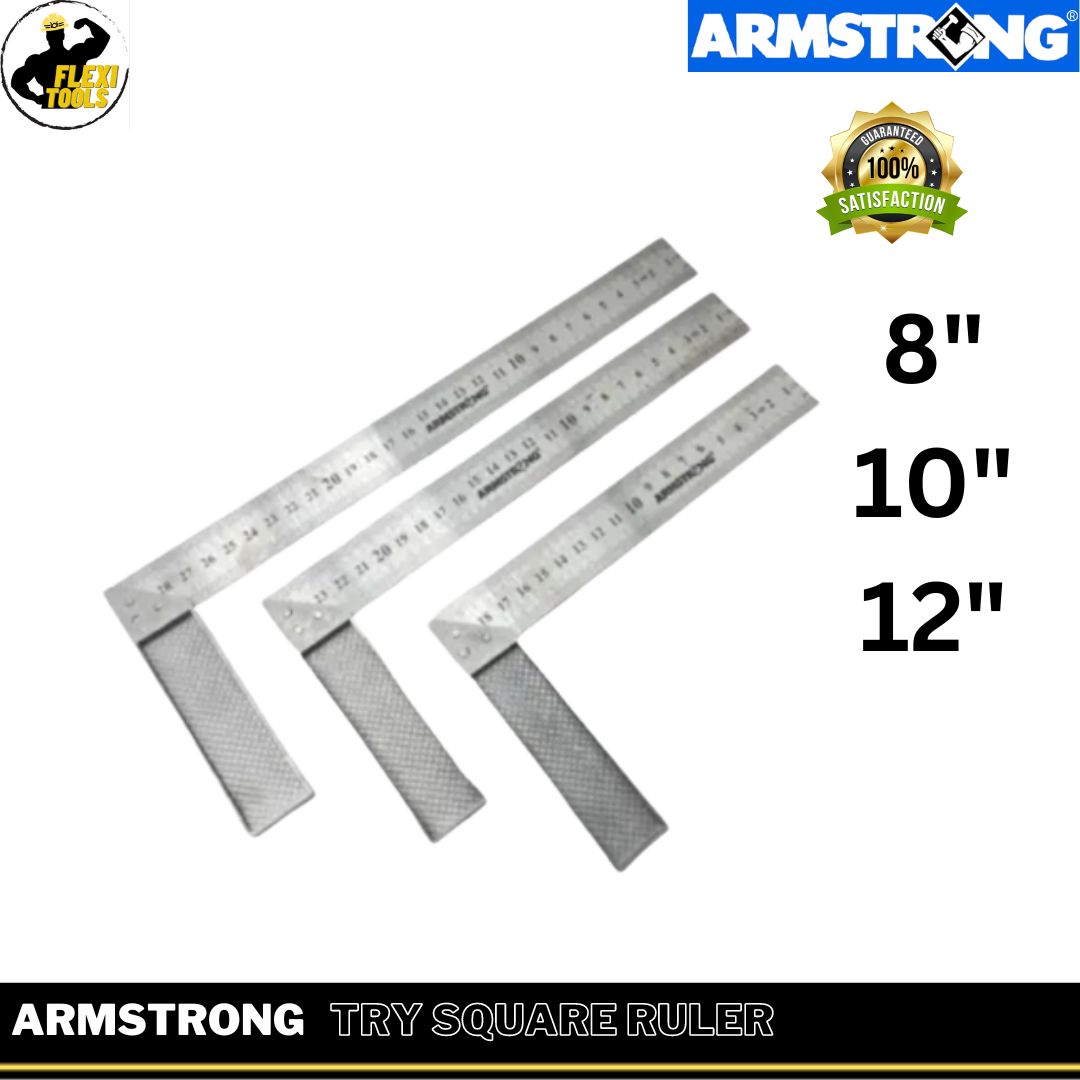 ARMSTONG TRY SQUARE RULER TYPE 8" , 10" , 12" | Lazada PH