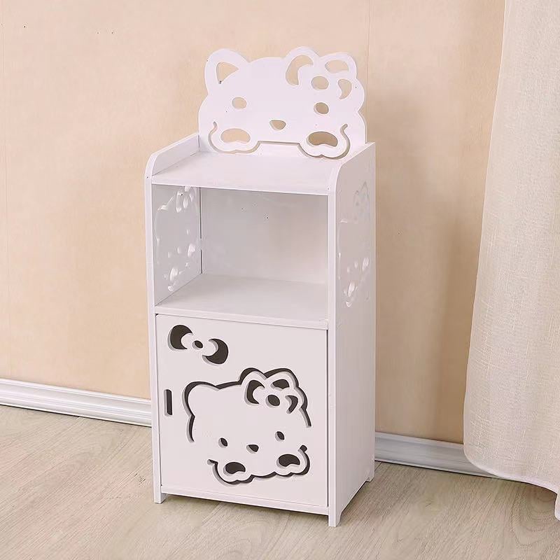 Modern Square Mini DIY Hello Kitty Cabinet Bedside Table with Kitty ...