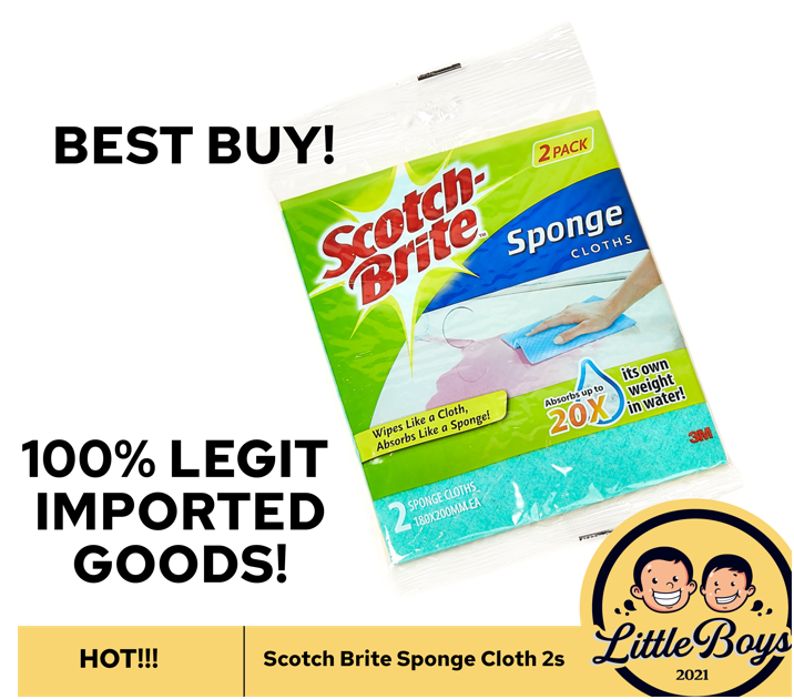 Scotch Brite Sponge Cloth 2s | Lazada PH