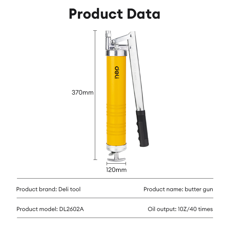 Deli Original Grease Gun 600Cc/400Cc Heavy Duty Grease Gun High ...