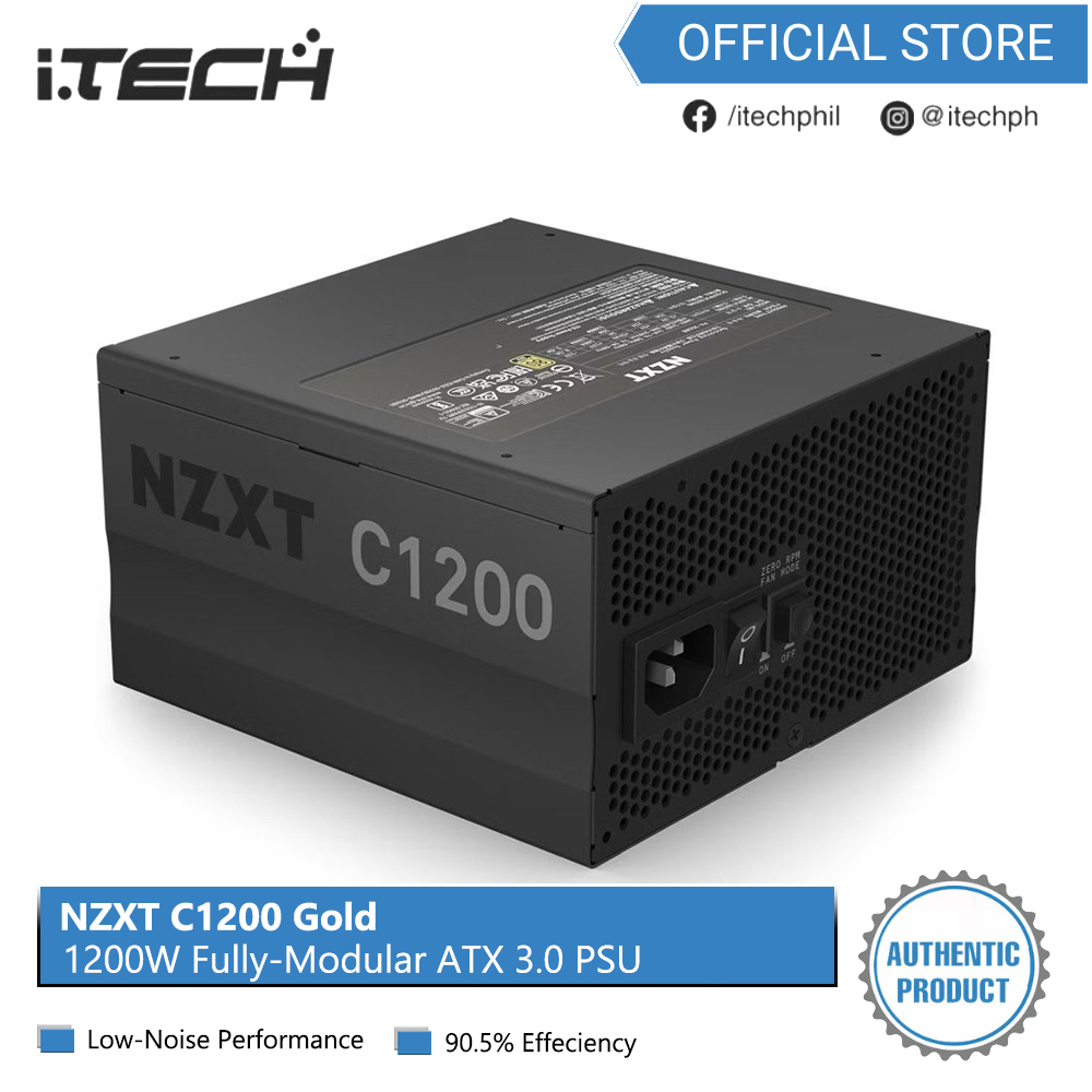 NZXT C1200 Gold 1200W Gold Fully-Modular ATX 3.0 Power Supply Unit | Lazada PH