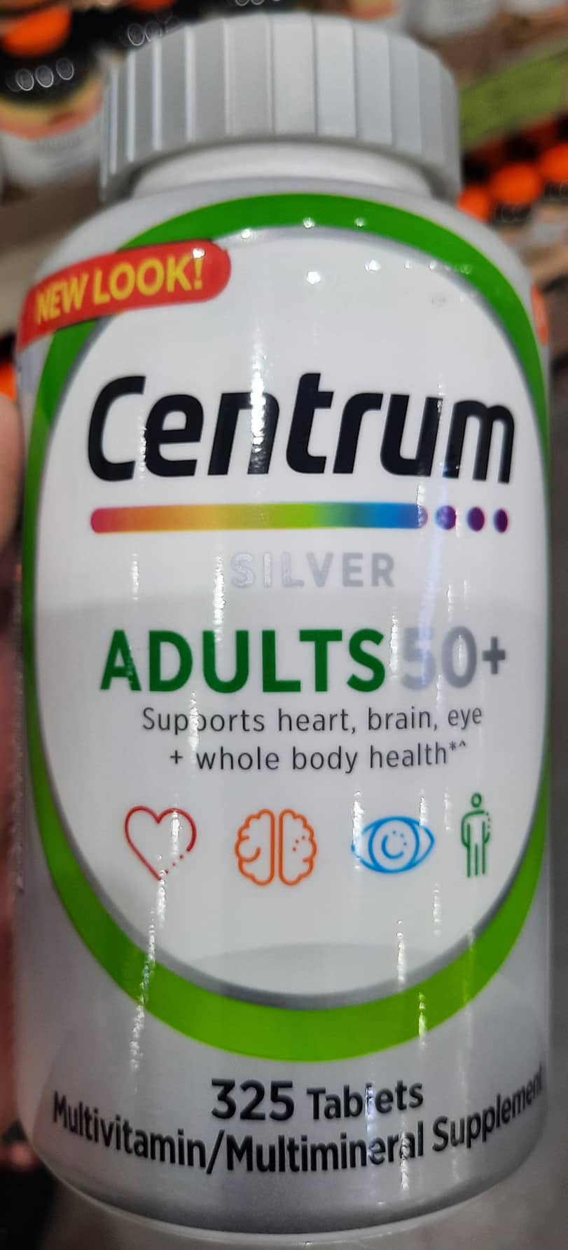 Centrum Silver Adults 50+ Multivitamin/Multimineral Supplement (325 ...