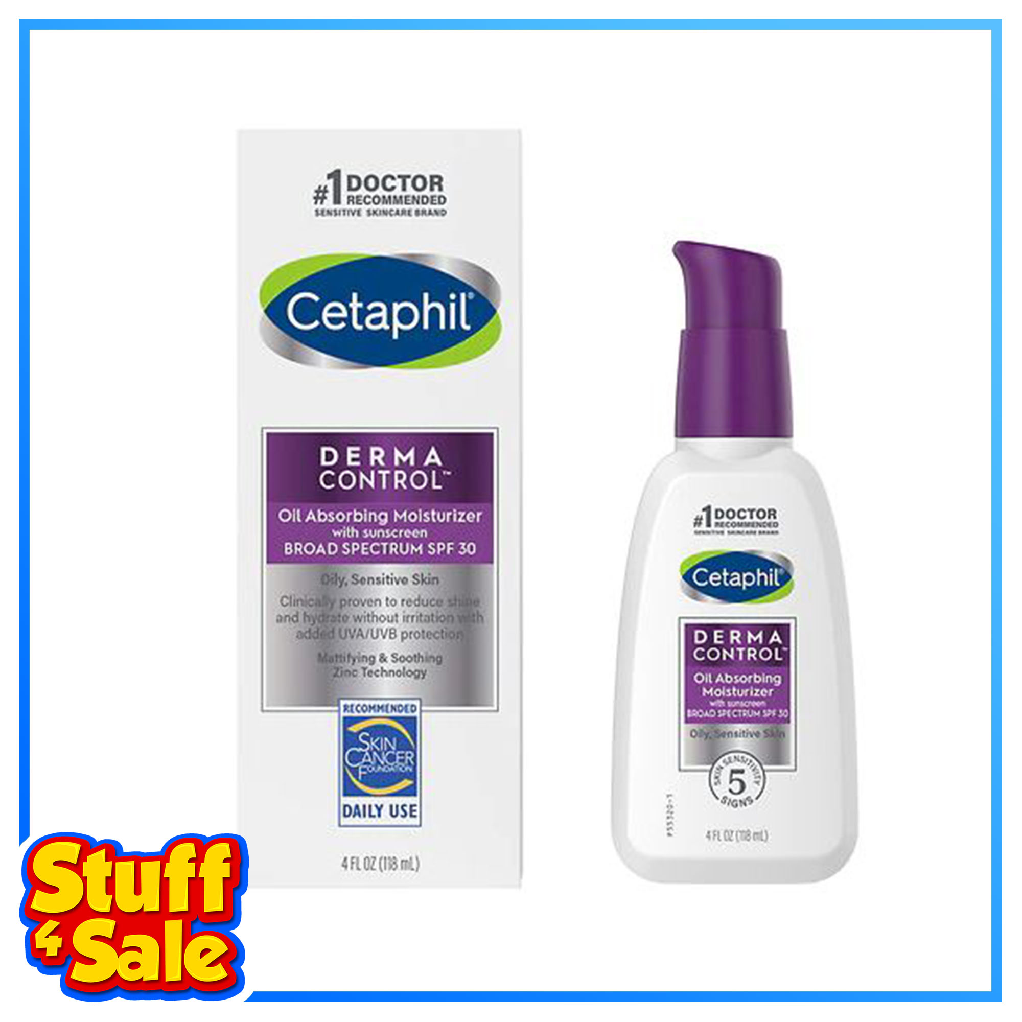 Cetaphil PRO Dermacontrol Oil Absorbing Moisturizer Broad Spectrum SPF ...