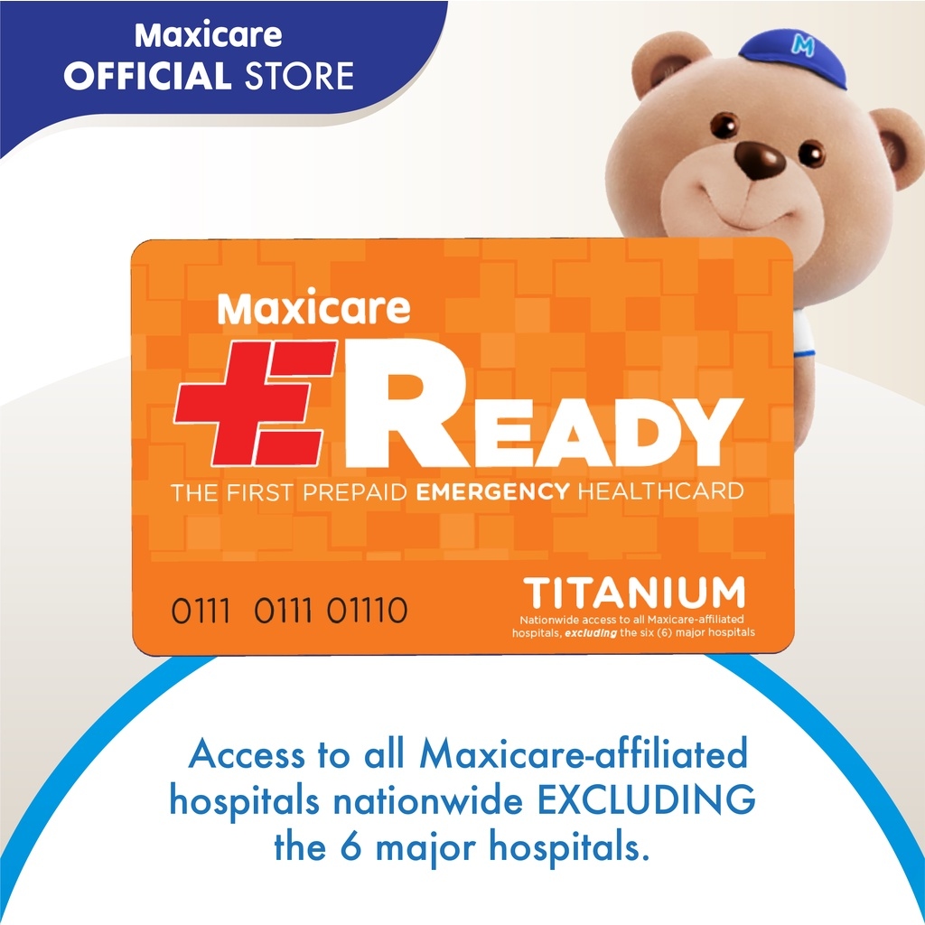 Maxicare EReady Titanium Prepaid Health Card HMO Emergency | Lazada PH