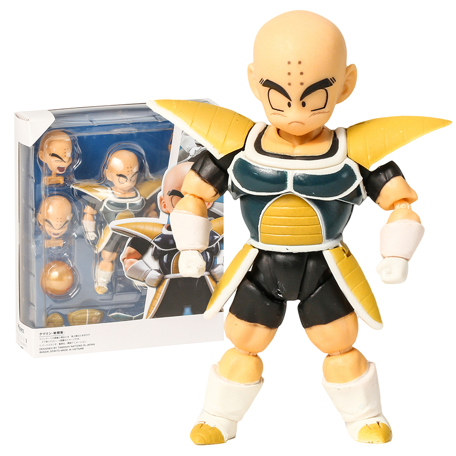 SHF Z Krillin Battle Armor Clothes Ver Action Figure Collectible Model ...