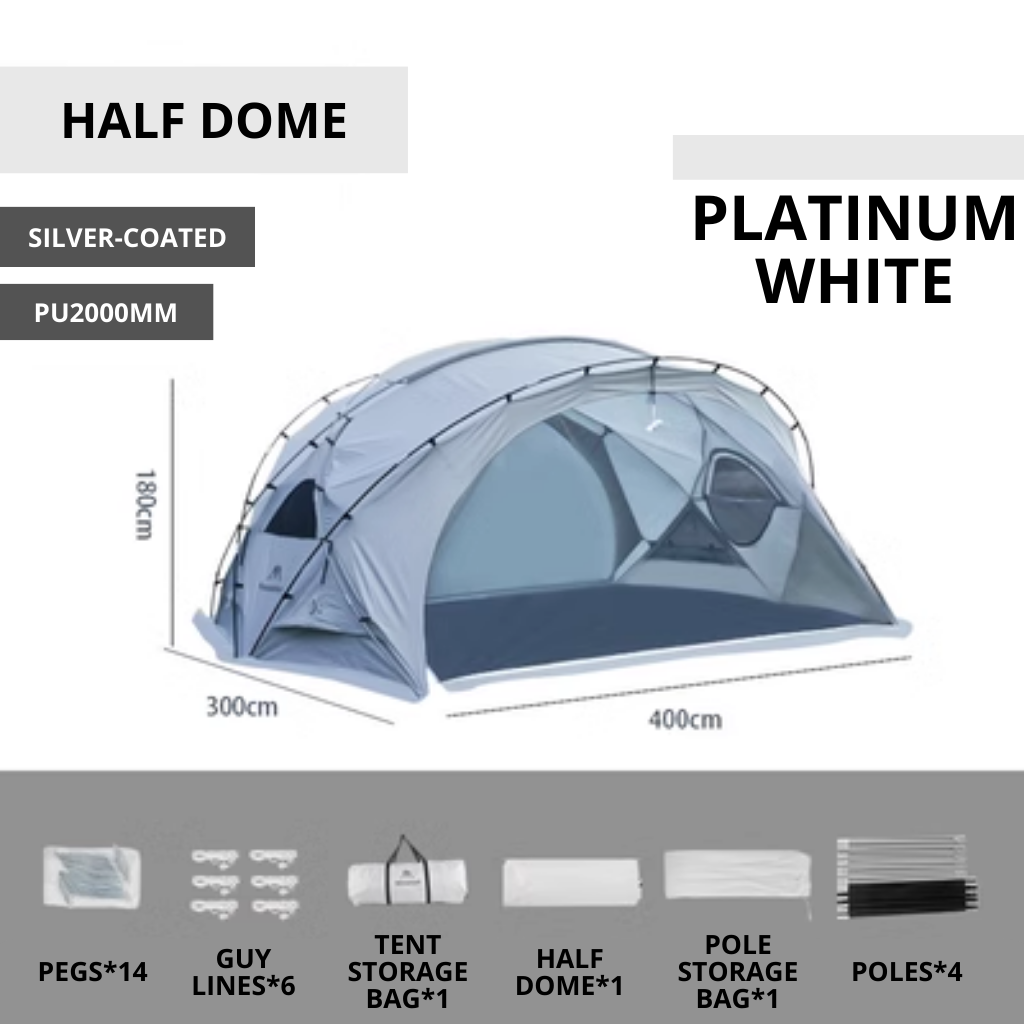 MOUNTHIKER Half Dome Canopy | Spacious | Two Doors | with Walls Option ...