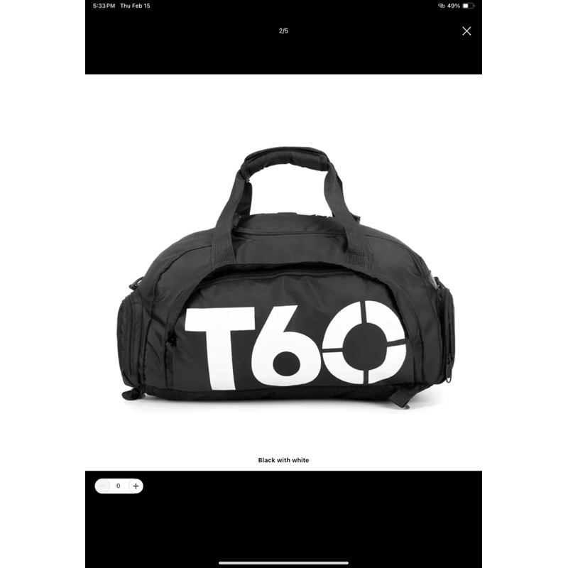 Multipurpose Bag Sports T60 T90 Gym Hiking Waterproof Travel Bagpack ...