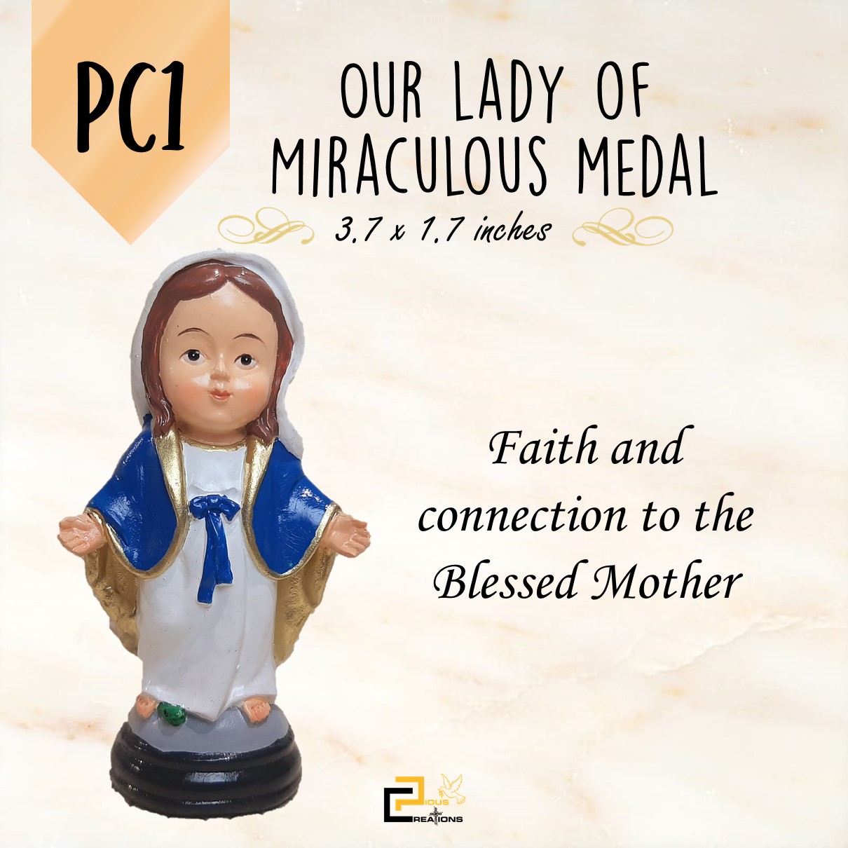 Chibi Mary - Our Lady of Miraculous Medal | Lazada PH