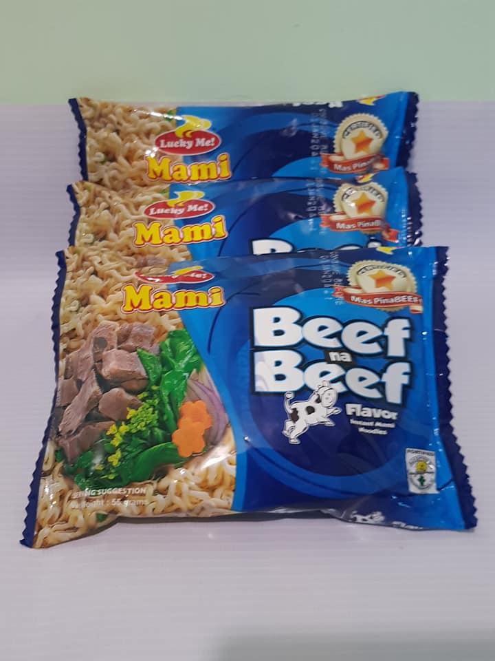 Lucky Me Instant MAMI Noodle Soup, BEEF Flavor (20 pieces x 55 grams ...