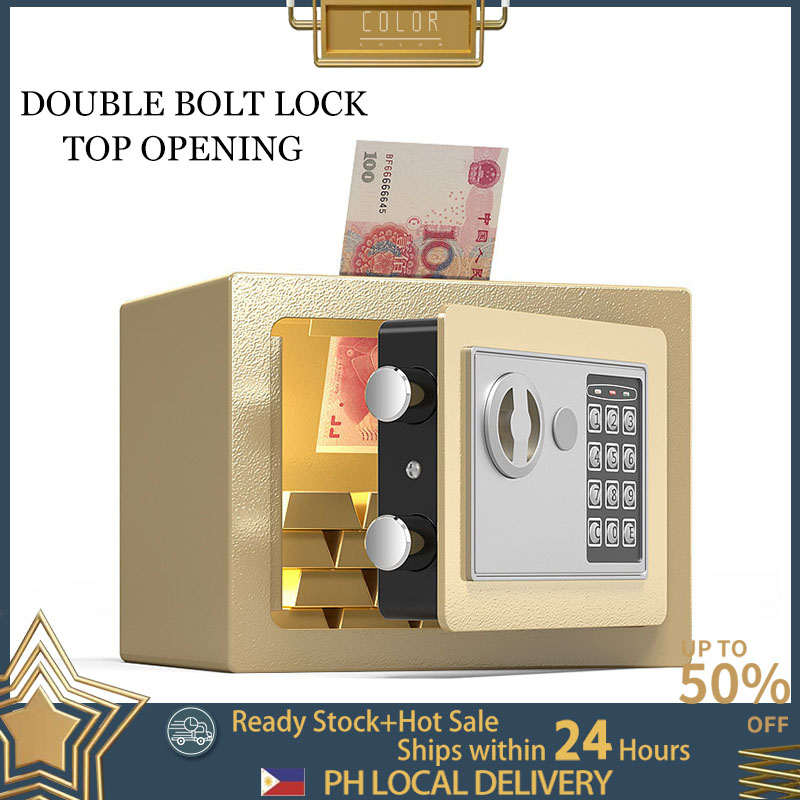 Mini Strongbox Solid Steel Electronic Safety Box With Digital Keypad ...