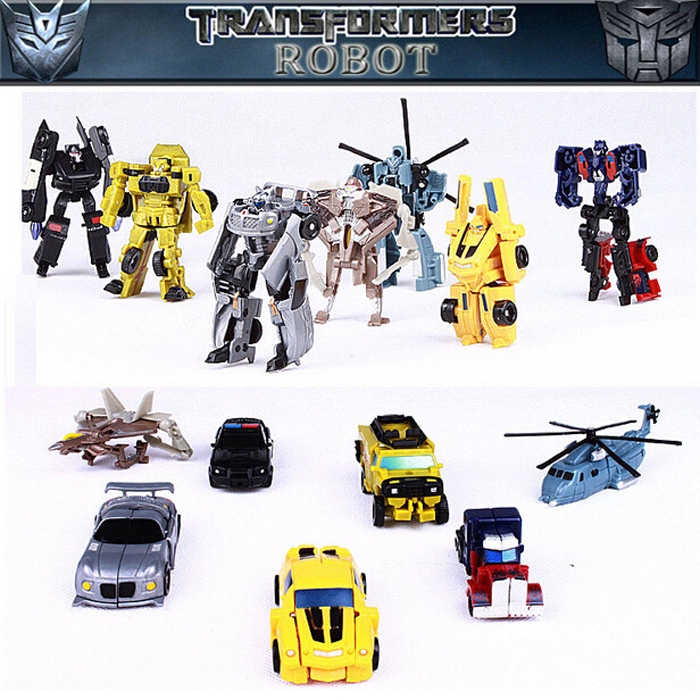 Mini Transformer Toy Optimus Prime Megatron Robots Car Kids Action ...