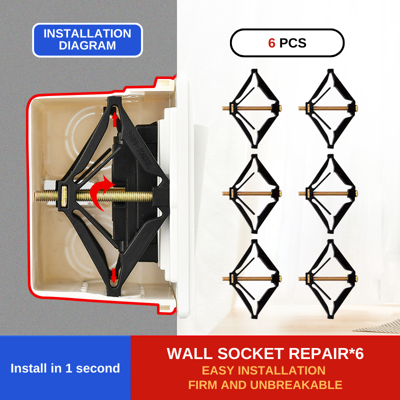 86 Type Outlet repair screw holder Tools 10Pcs Outlet socket for wall ...