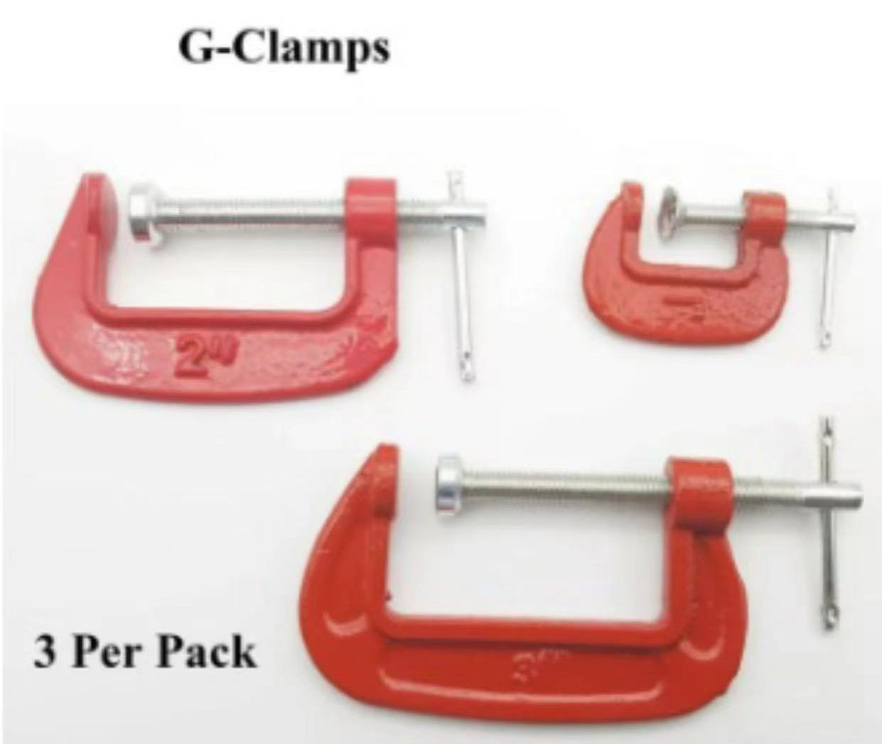 3pcs G-Clamp Set / G Type Woodworking Clamp DIY Carpentry Clamping ...