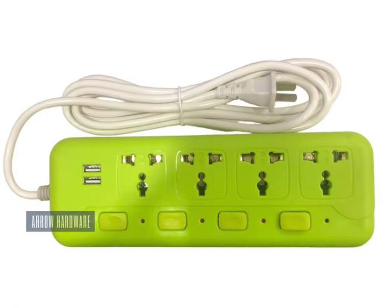 Extension Cord Socket With Usb Ports Switch Universal Highpower Multiswitch Socket Cable Length