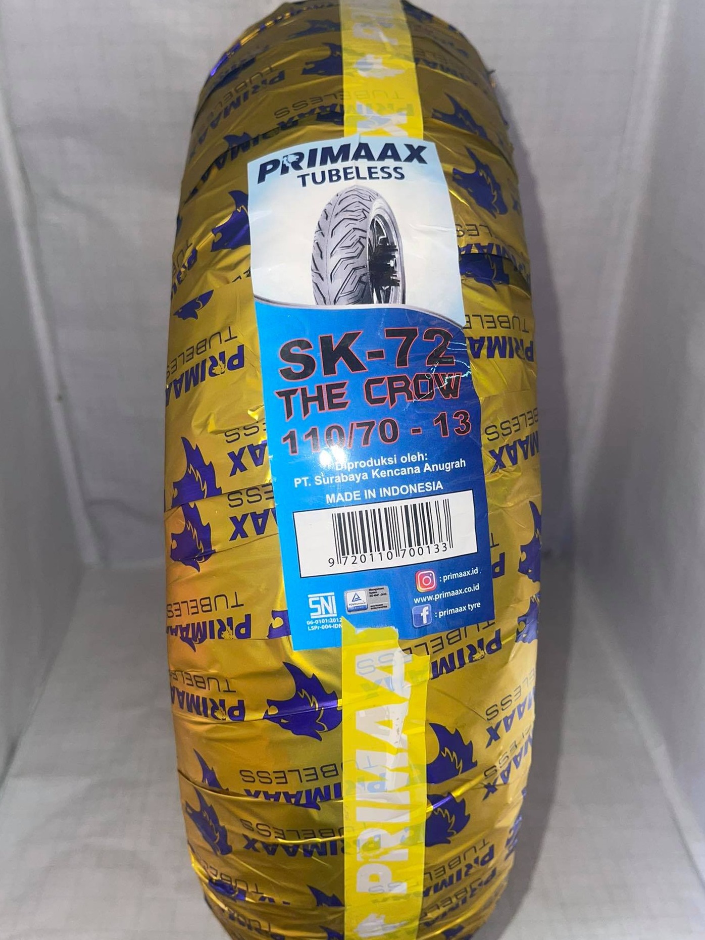 PRIMAAX TIRE 110/70/13 THE CROW MADE IN INDONESIA | Lazada PH