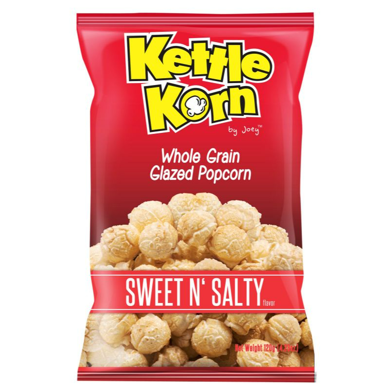 Kettle Korn Whole Grain Glazed Popcorn Sweet n' Salty Flavor 120g ...