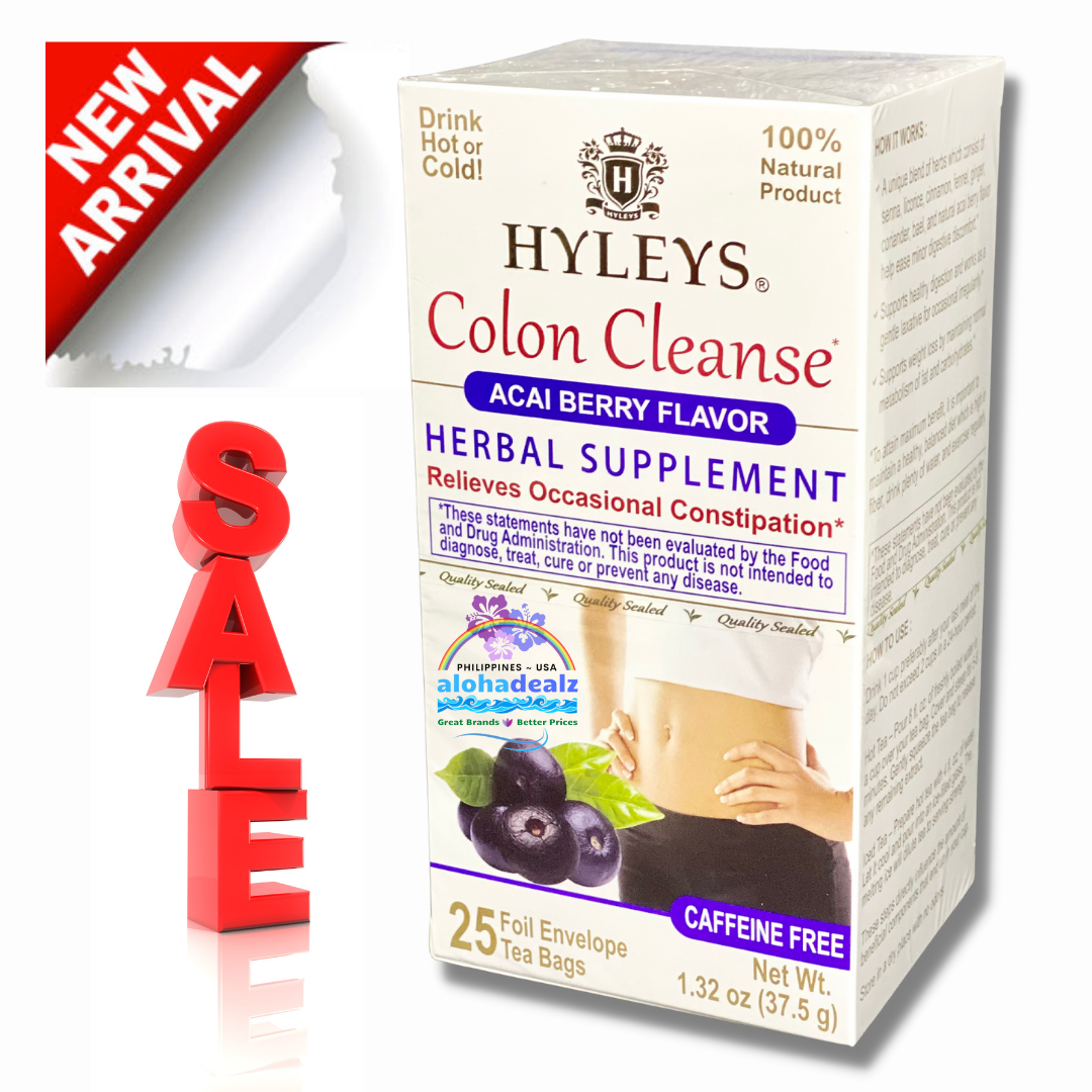 Hyleys Colon Cleanse Tea Acai Flavor 100% natural product 25 foil ...