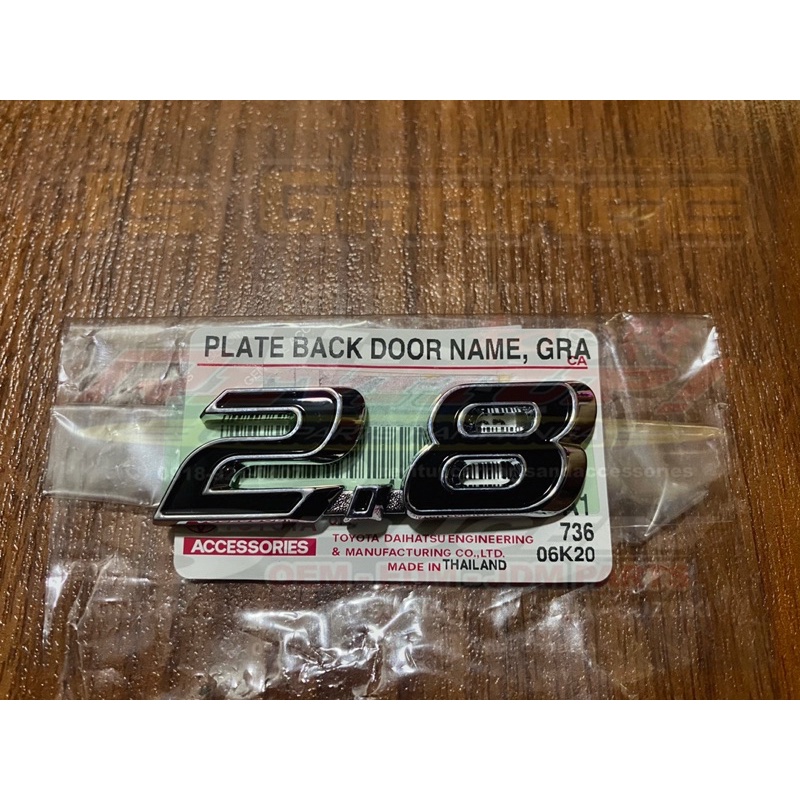 Bnew Orig Toyota Fortuner MMC 2021 2.8 Trunk emblem | Lazada PH