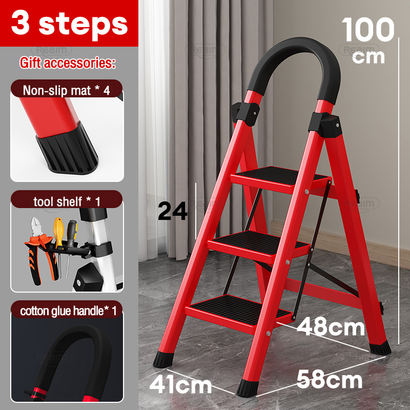 ladder foldable 3/4/5/6/7 Step ladder aluminium heavy duty ladder heavy ...