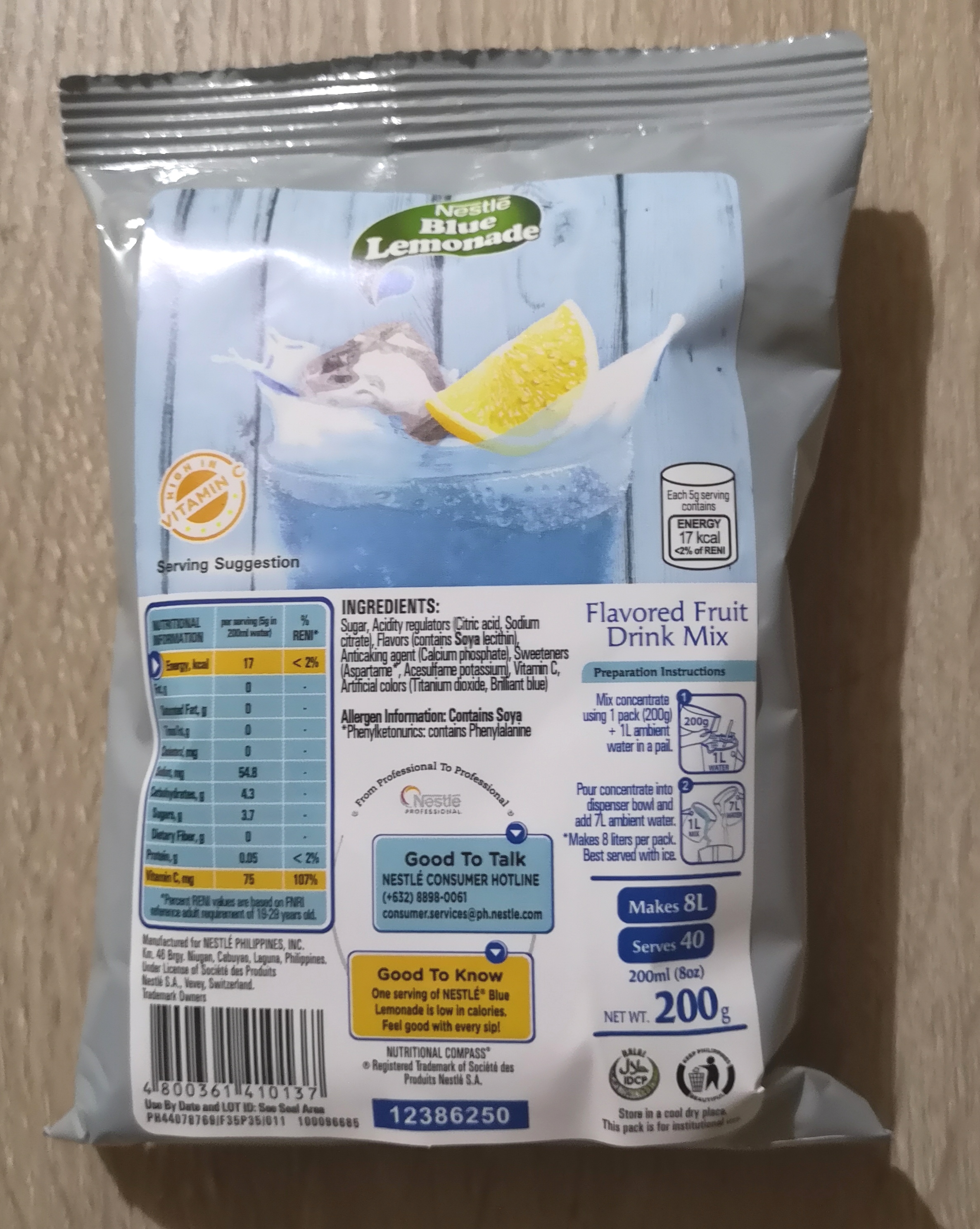 Nestle Blue Lemonade Fruit Drink Mix 200g (New Packaging) | Lazada PH