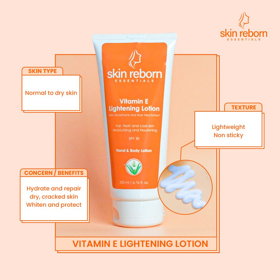 Skin Reborn Essentials Vitamin E Lightening Lotion 200 ml SPF 30 ...