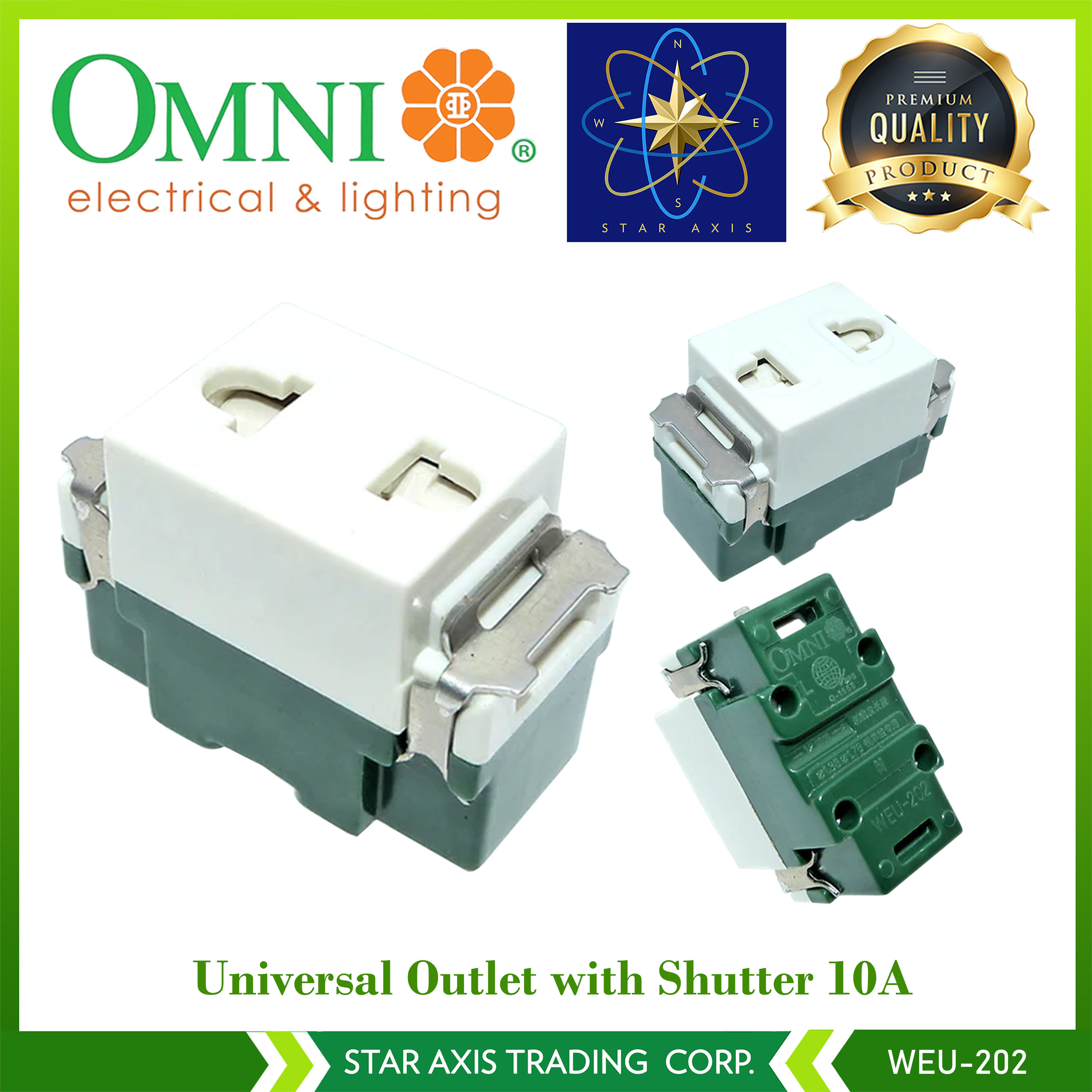 Universal Outlet with Shutter 10A - WEU-202 | Lazada PH