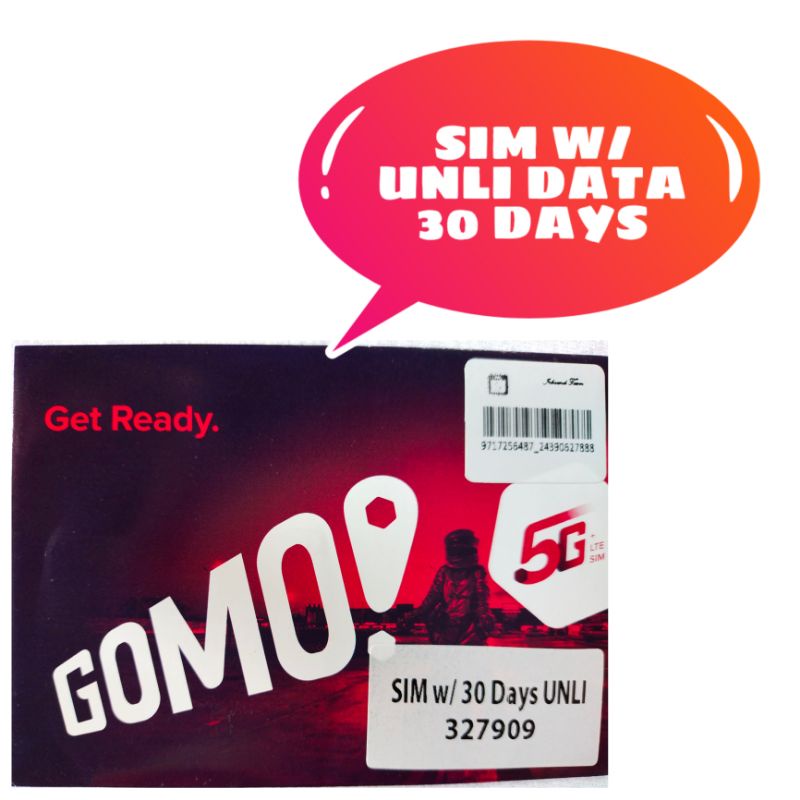 GOMO SIM W/ 30 DAYS UNLI DATA | Lazada PH