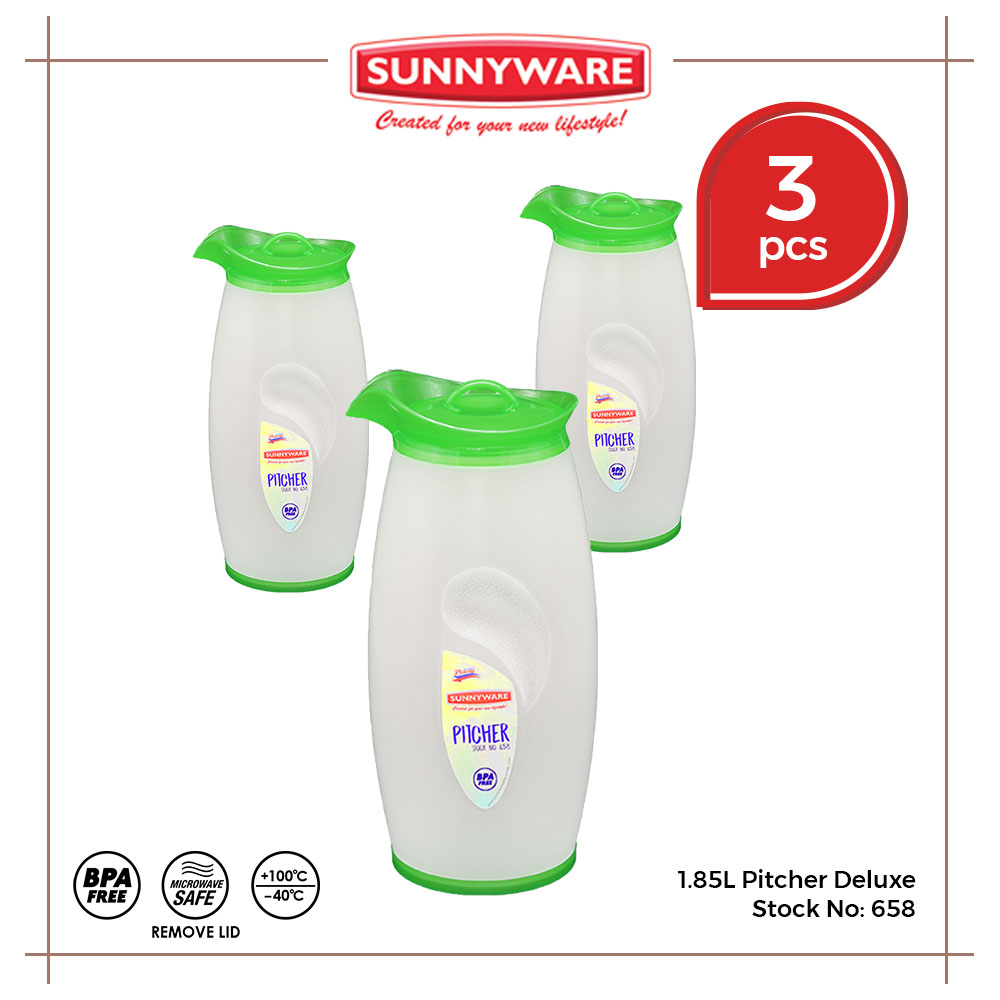 3pcs set 1.85L Pitcher deluxe 1.85 liter Pitcher - deluxe [ Sunnyware ...
