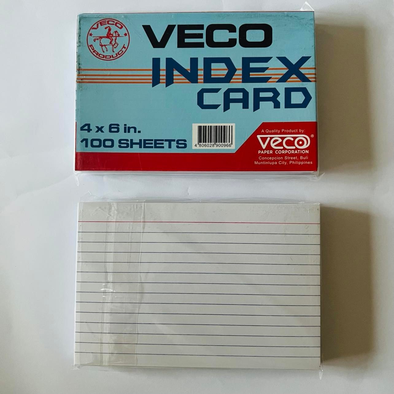 Index Card 120gsm White Ruled (100sheets/pack) 5x8, 4x6, 3x5 inches ...