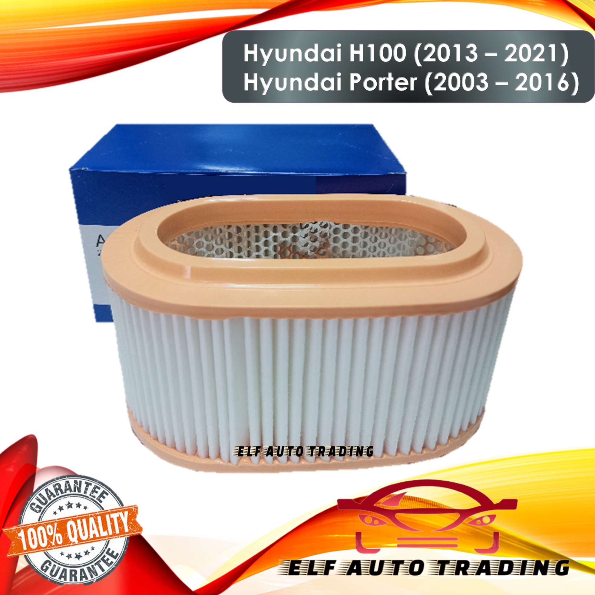 Engine Air Filter for Hyundai H100 (2013 - 2021), Hyundai Porter (2003 ...