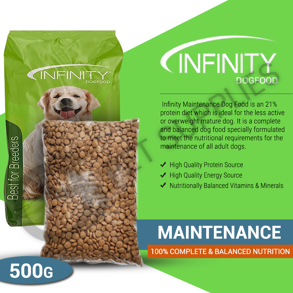 MDCP-500g Infinity Dog Dry Food Maintenance For All Breeds Complete and ...