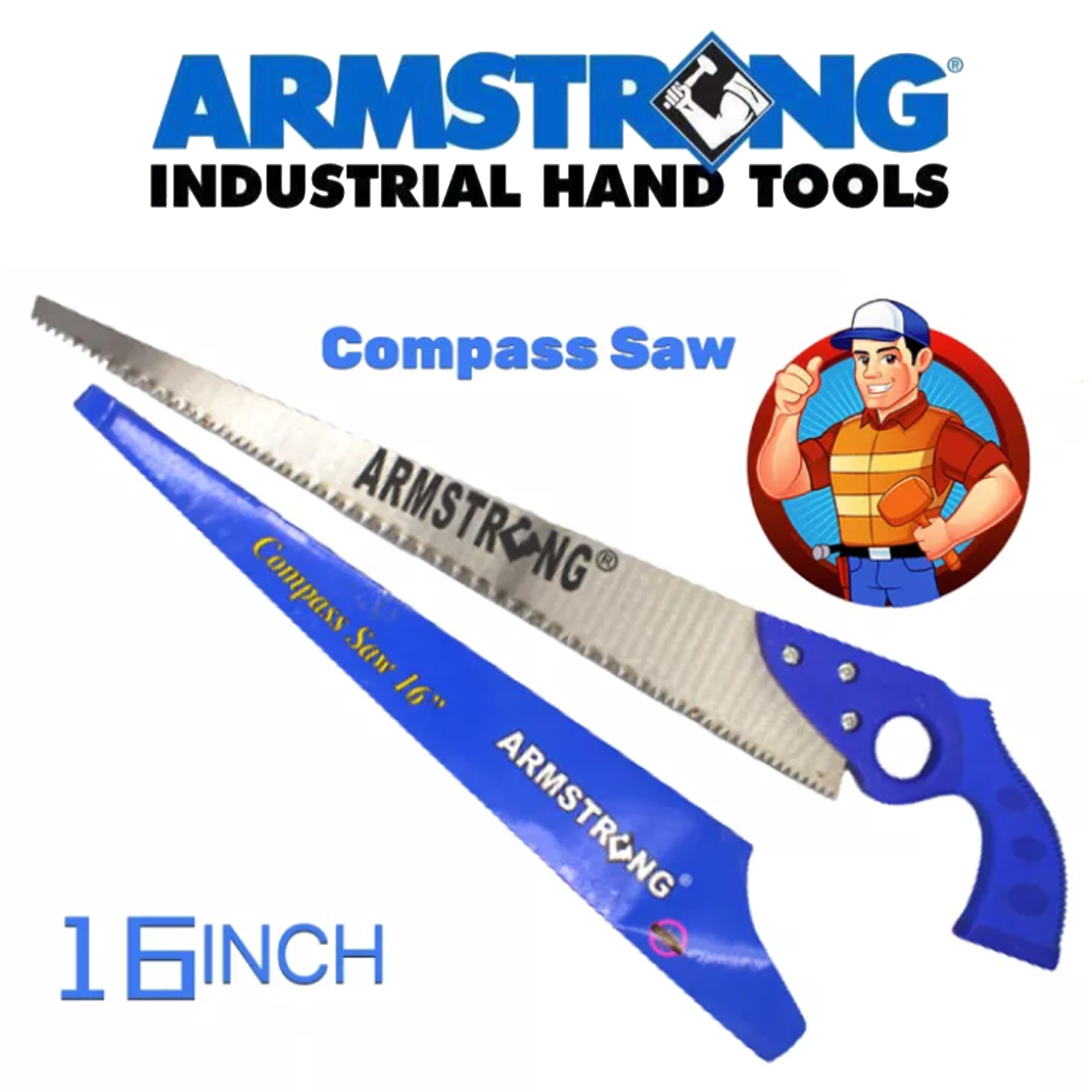 Armstrong Compass Saw 16" With Pvc Handle Wood Saw | Lazada PH