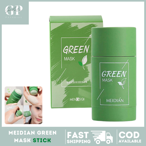 Facial Cleansing Stick Green Tea Face Mask Stick Blackhead Acne Remove ...