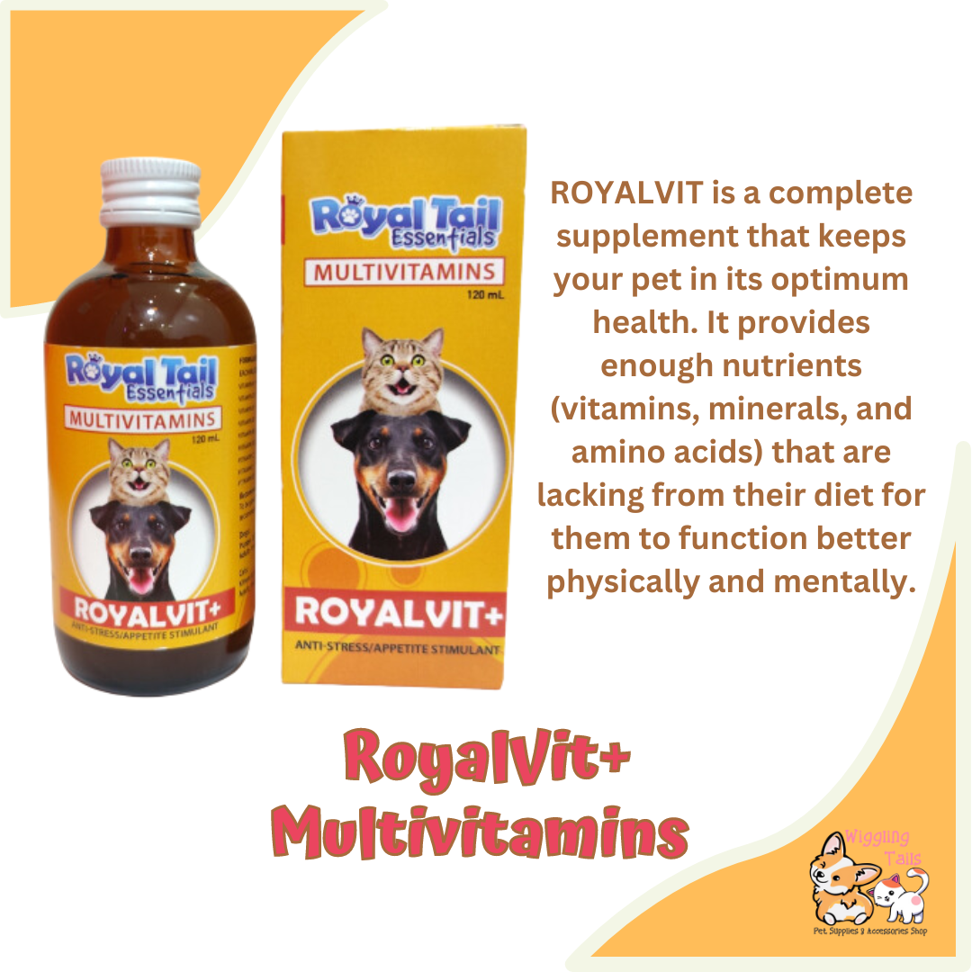 Royal Vit+ Royal Tail Essentials 120ml multivitamins for Dogs and Cats ...