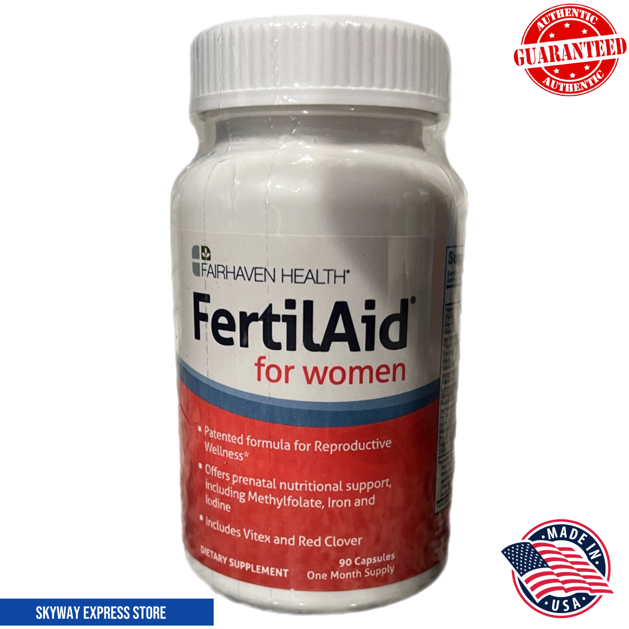 Fairhaven Health FertilAid for Men and Women 90 Caps Each Bottle ...