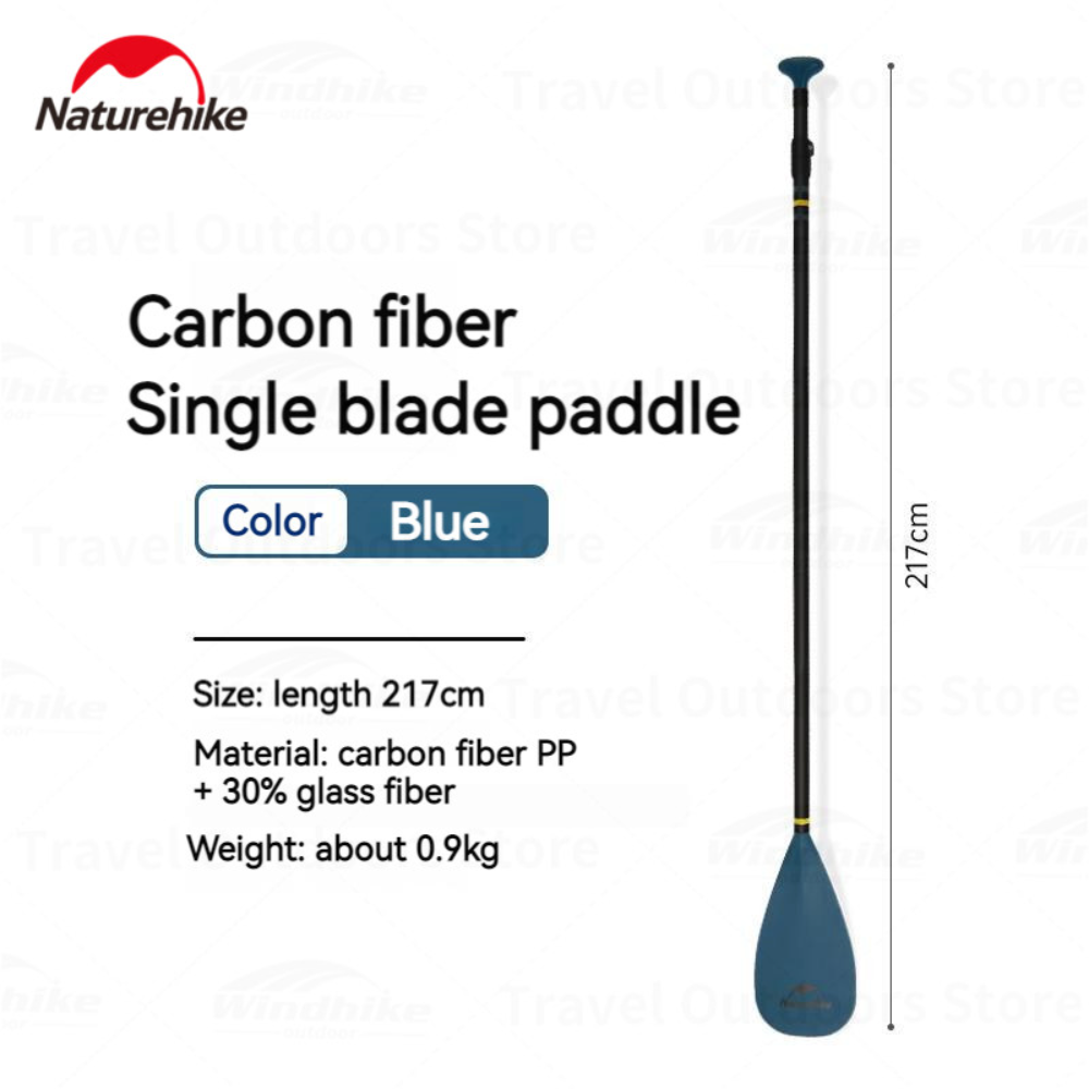 Naturehike Single Blade Paddle Carbon Fiber 217cm Oar Surfing Kayak ...